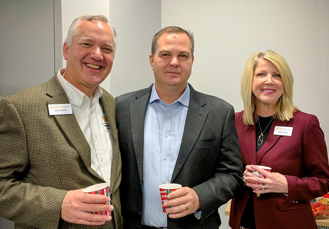 Pictured, from left, Mark Johnson, Sr. VP of Policy & Government ...